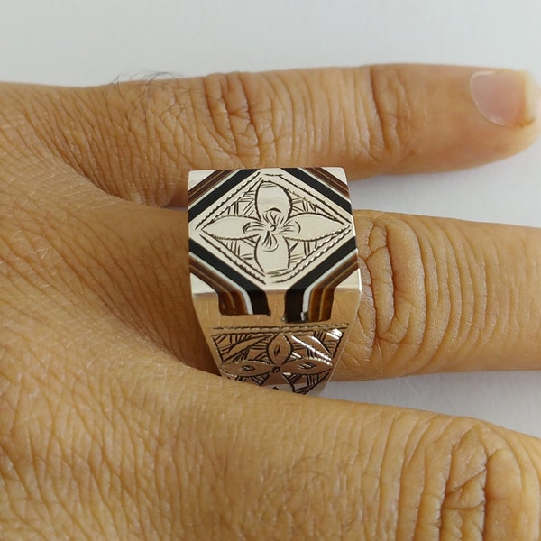 African Wood Ring - Etsy