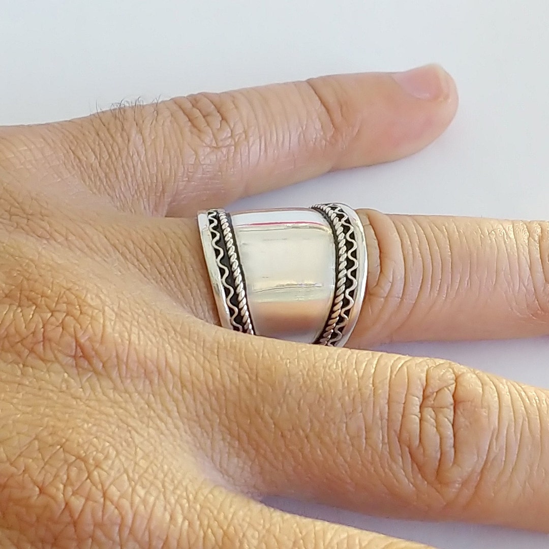 Bali Ring Simple Rings Sterling Silver Sizes Band New Polished ...