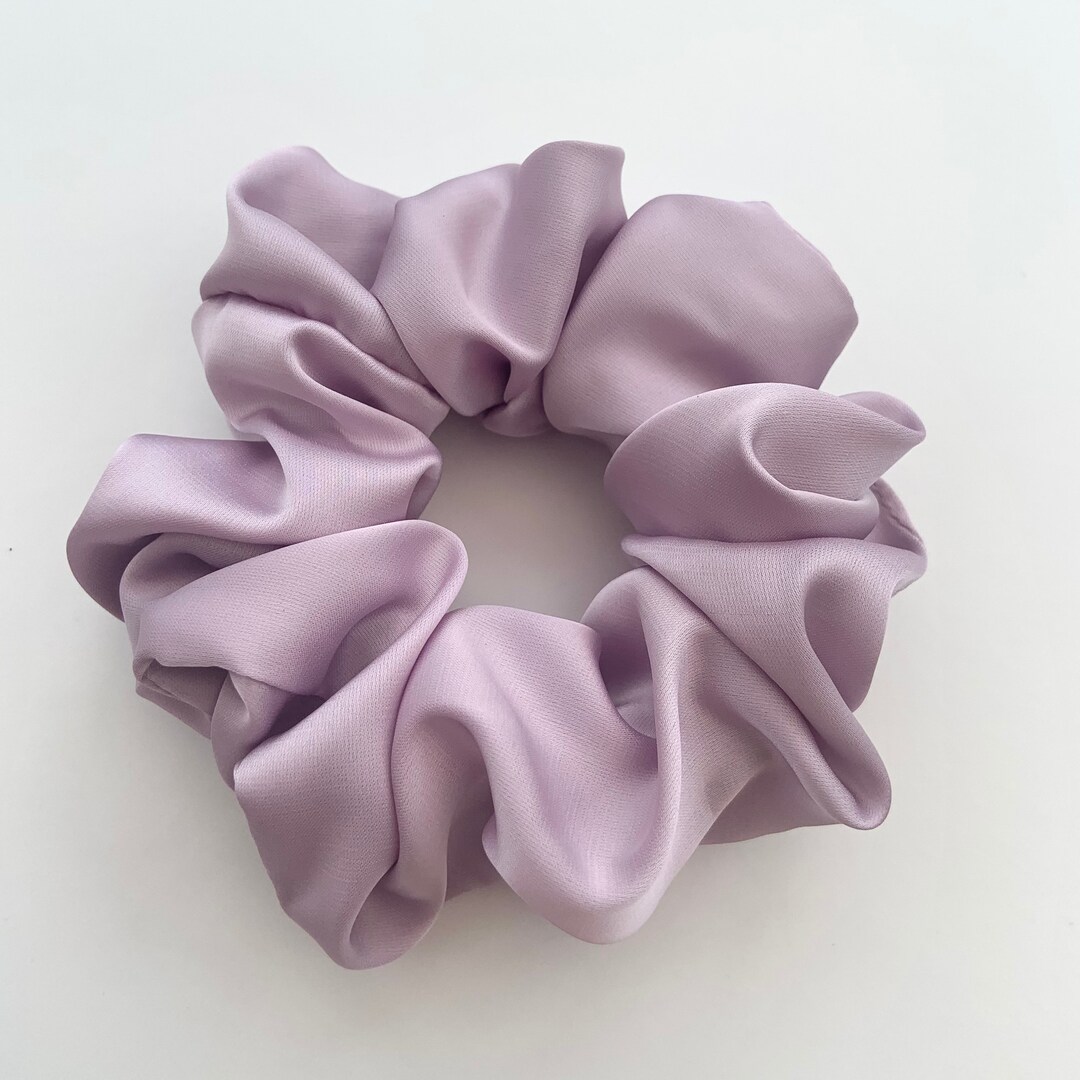 MINI Silky Soft Satin Scrunchie Dusty Lilac Handmade in - Etsy