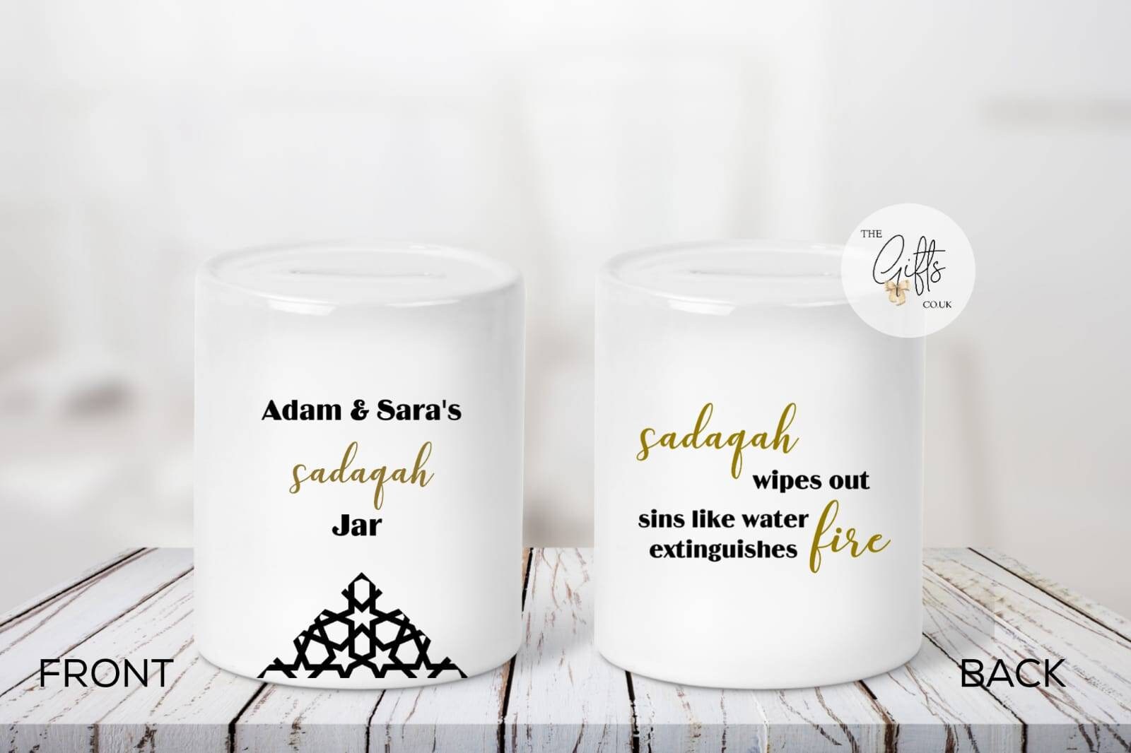 Personalised Savings Jar Sadaqah Jar Money Jar Ramadan - Etsy UK