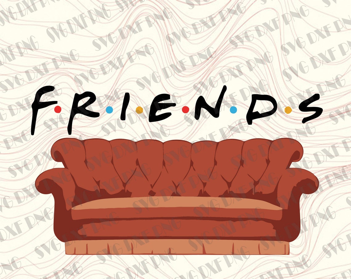 Friends show couch clipart Friends svg dxf png Friends TV | Etsy
