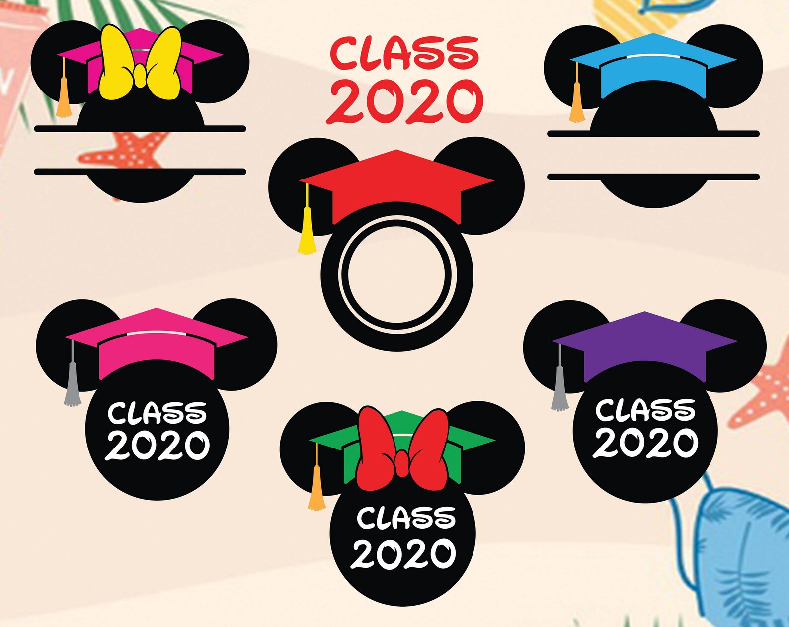 Mickey Graduation Hat svgpngdxf Disney Mickey svg dxf png | Etsy
