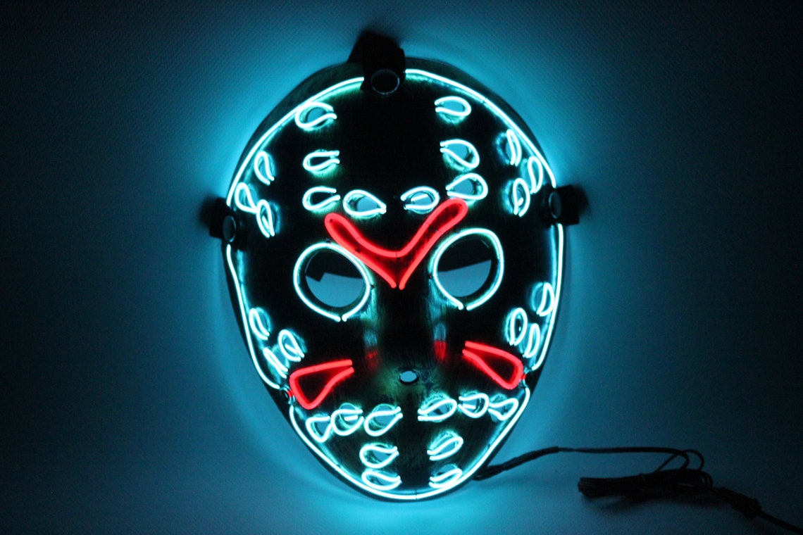 Neon Mask: Jason - Etsy