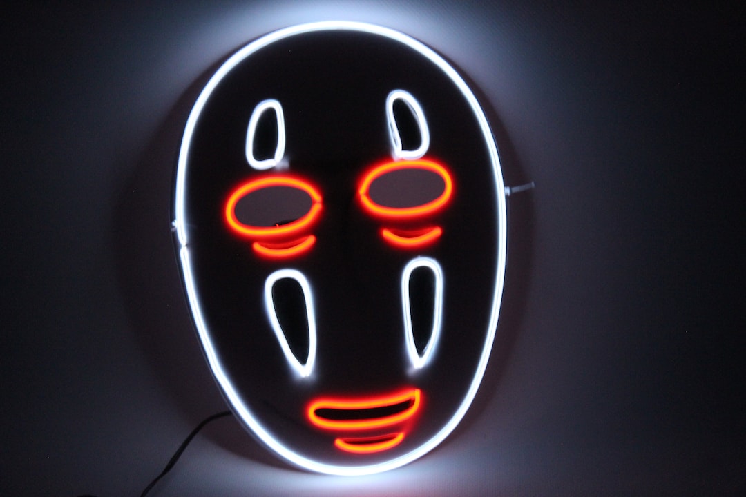 Neon Mask: Faceless - Etsy