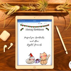 Christmas Cats Printable Stationery | Print at Home | Perfect for ...