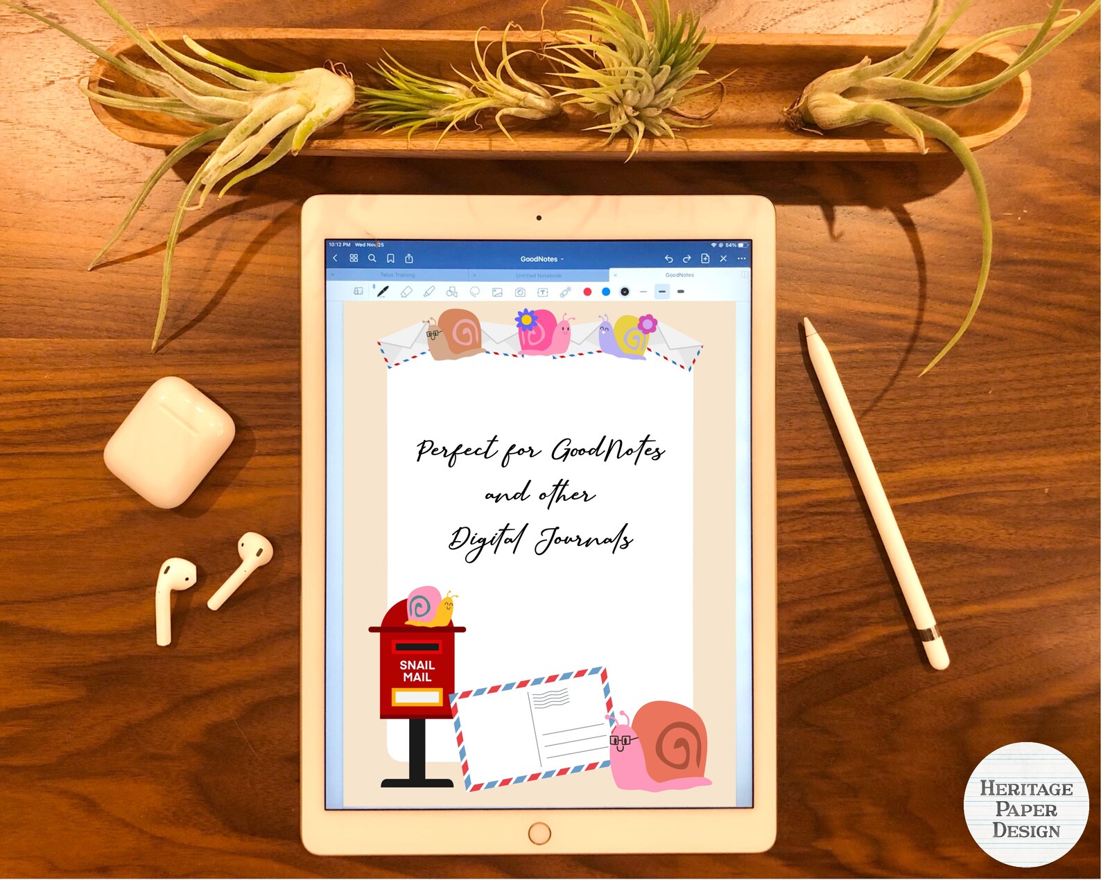 Snail Mail Printable Stationery #2 / Digital Note Paper / Instant ...