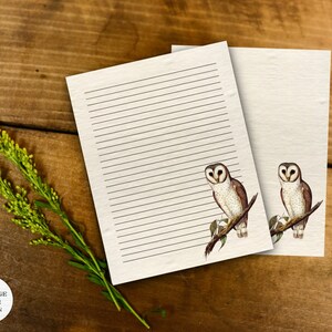 Barn Owl Printable Stationery 8.5x11 & A4 Size | Digital Paper ...