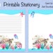 Sea Turtle Printable Stationery / Digital Note Paper / Instant Download ...