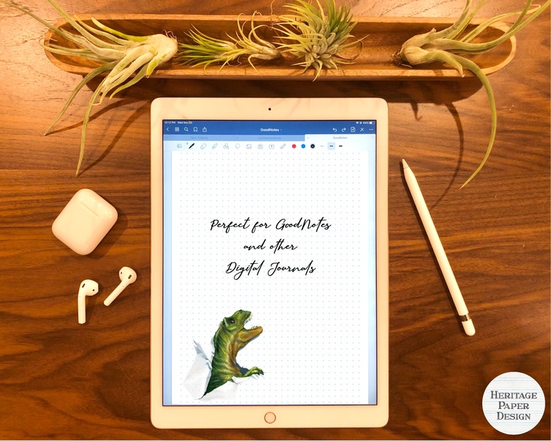 Dinosaur T-rex Printable Stationery #1 / 8.5x11 & A4 /print Easily at ...