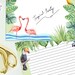 Tropical Birds Printable Stationery / Digital Note Paper / Instant ...
