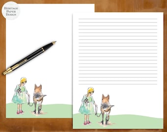 German Writing Paper - Etsy