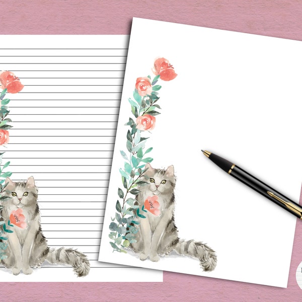 Cat Stationery Paper - Etsy