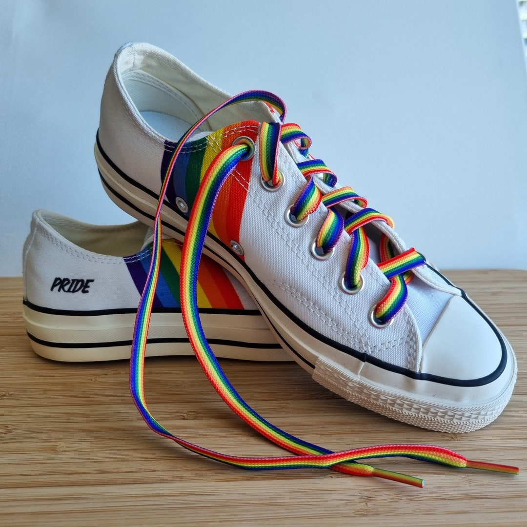 Rainbow Shoelaces LGBTQ Gay Pride Laces, Lesbian, Trans, Gay, Non ...