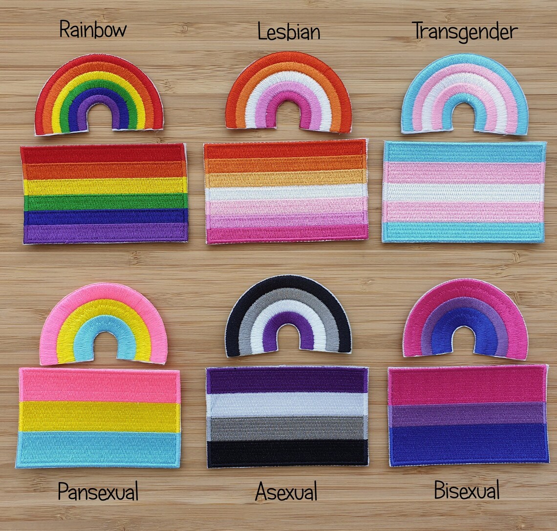 LGBTQ+ Pride Patch: Large Embroidered Iron-on Badge, Rainbow, Lesbian ...