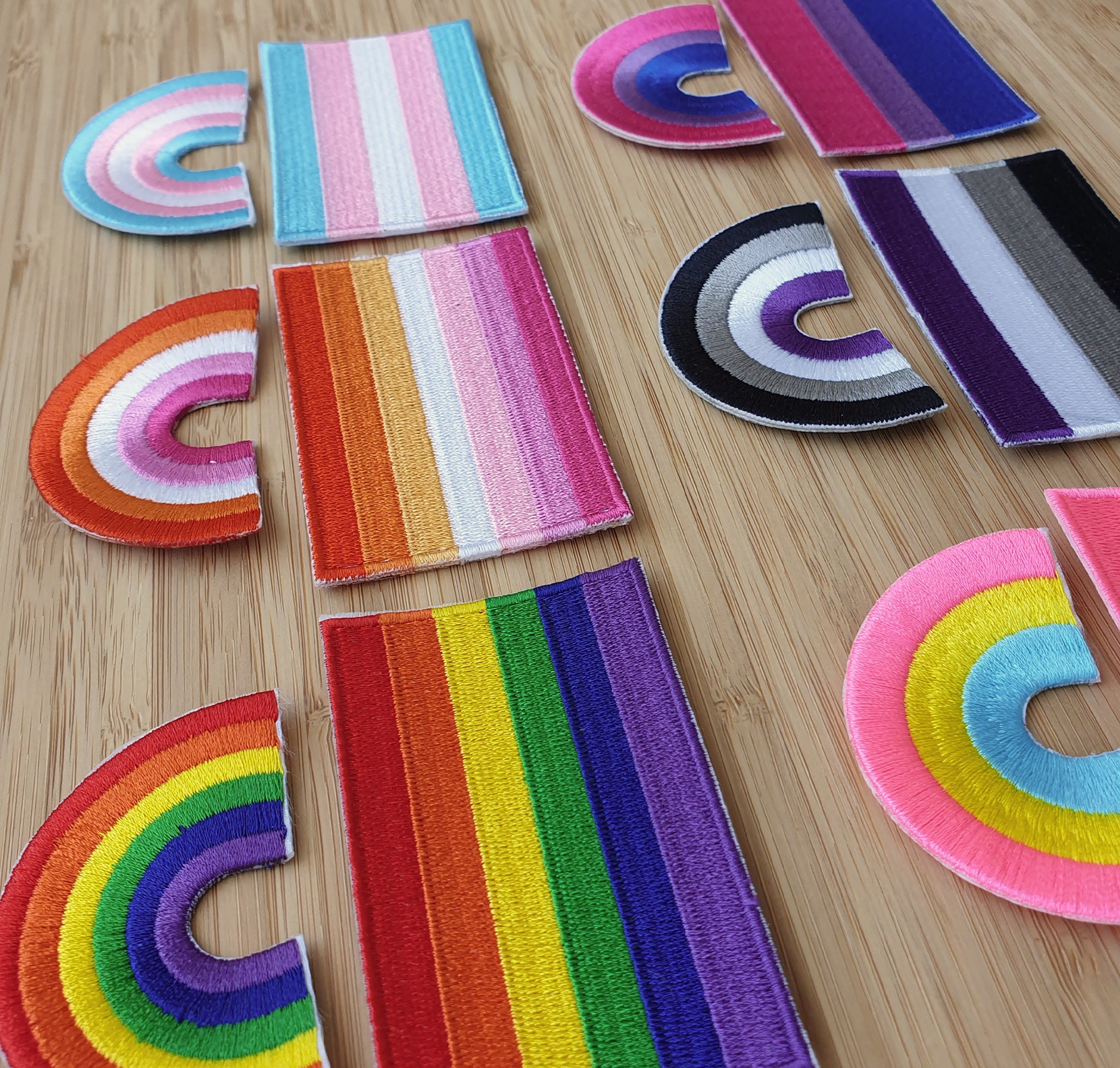 LGBTQ+ Rainbow Pride Patch – Large LGBTQ Embroidered Iron‑on Badge ...