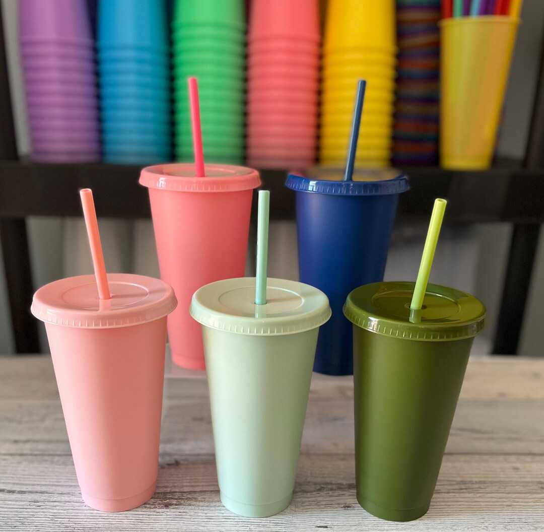 Boho Set 24 Oz Reusable Cups Set of 5 - Etsy