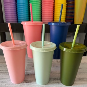 Boho Set 24 Oz Reusable Cups Set of 5 - Etsy