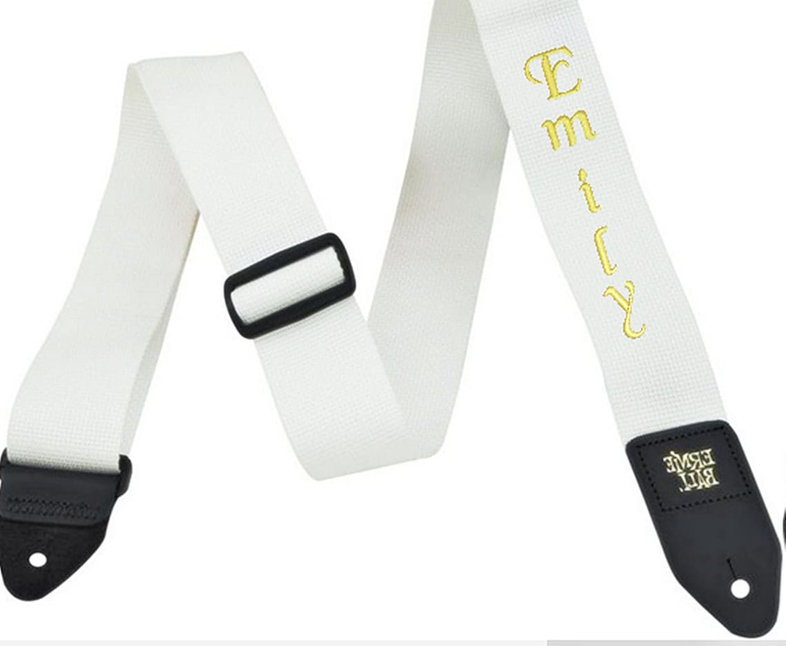 Guitar Strap Personalized With Name or Text of Your Choice - Etsy