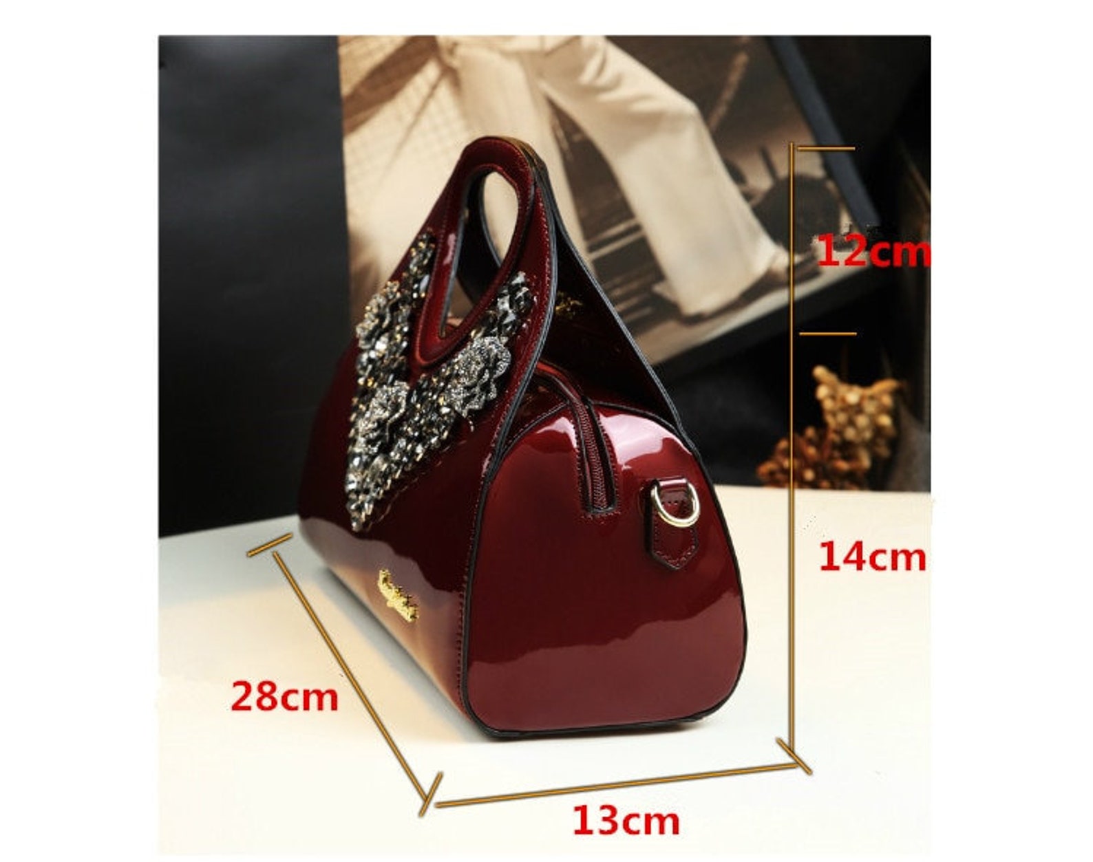 Luxury Fashion Diamond Women Handbag Female Dumpling Bag | Etsy