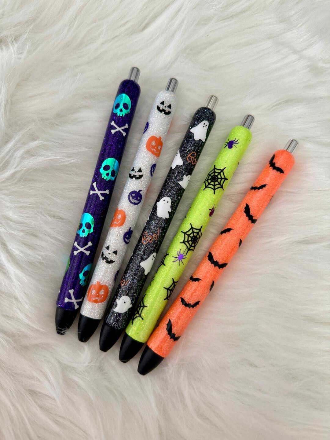 Halloween Pens, Glitter Pens, Holiday Pens, Customized Pens - Etsy