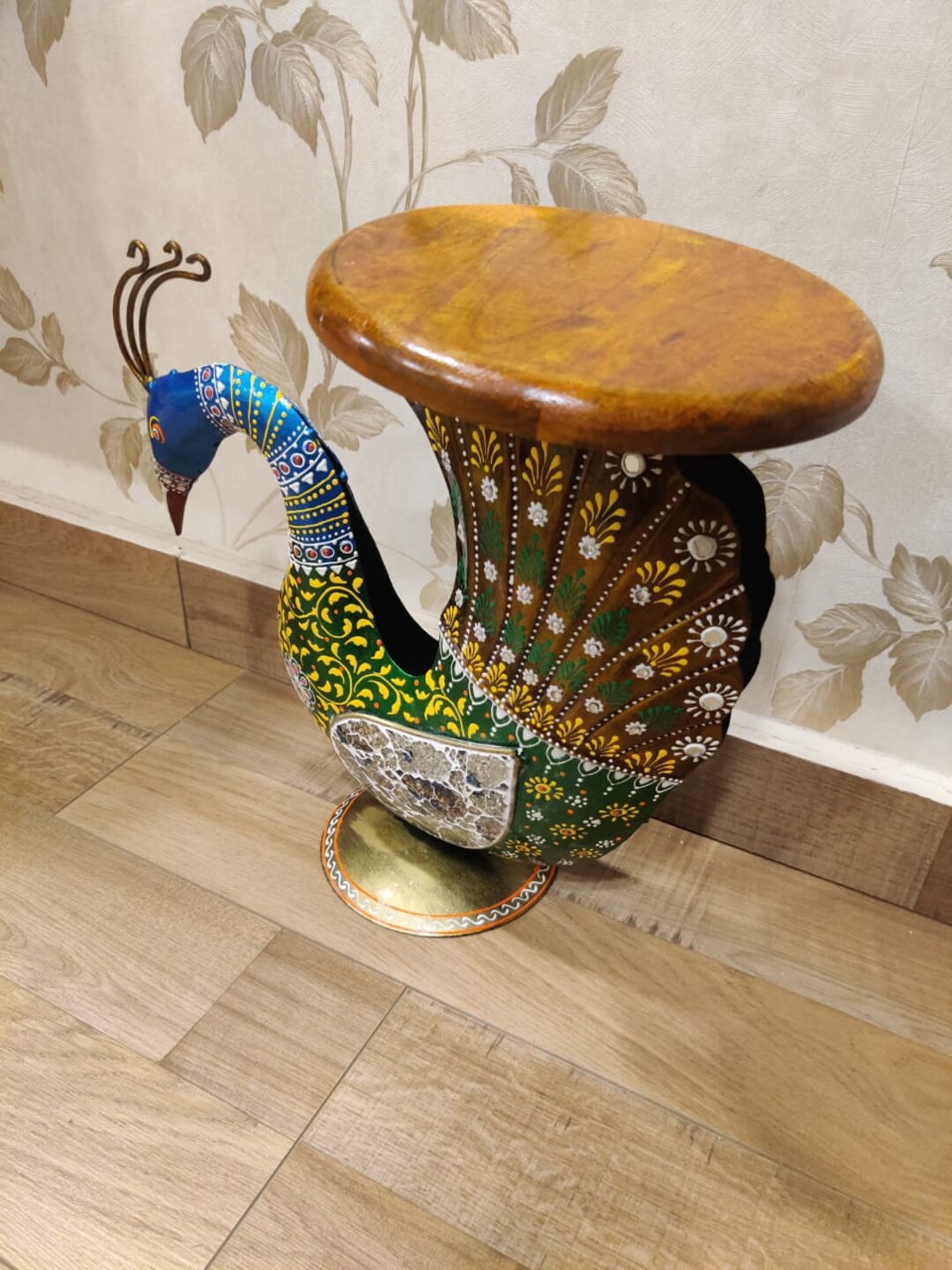 Side Table / Exclusive Peacock Table With Mosaic Work on It With ...
