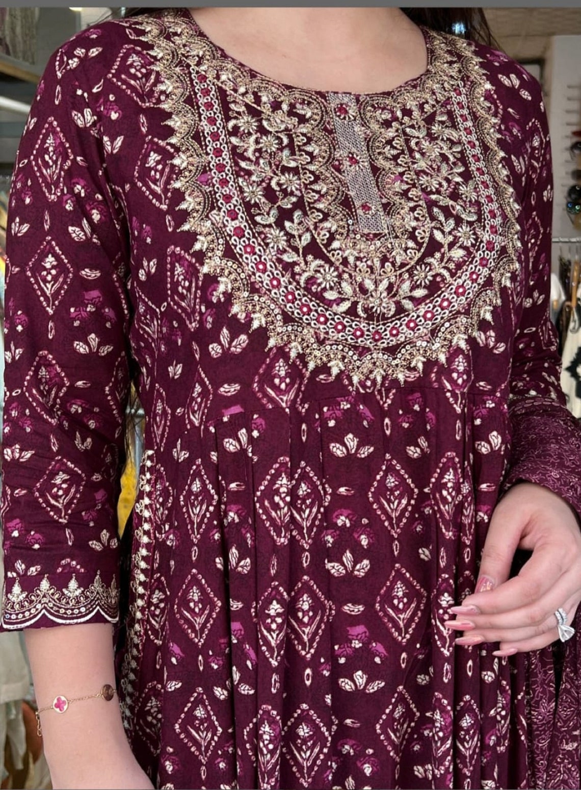 Diwali Festive Specail Naira Cut Design Beautifull Rayon - Etsy