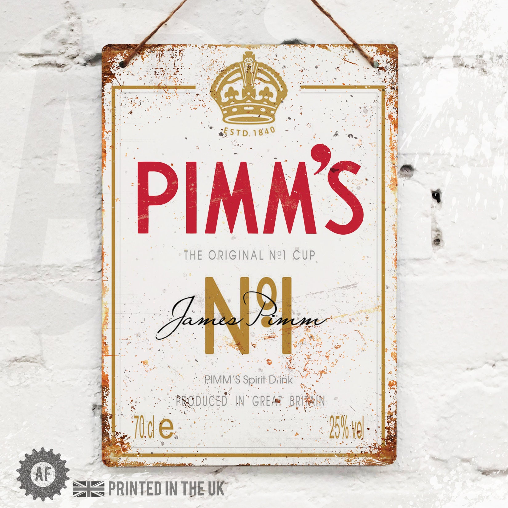 Pimms O'clock Metal Sign Cocktail Lager Beer Pub Perfect - Etsy UK