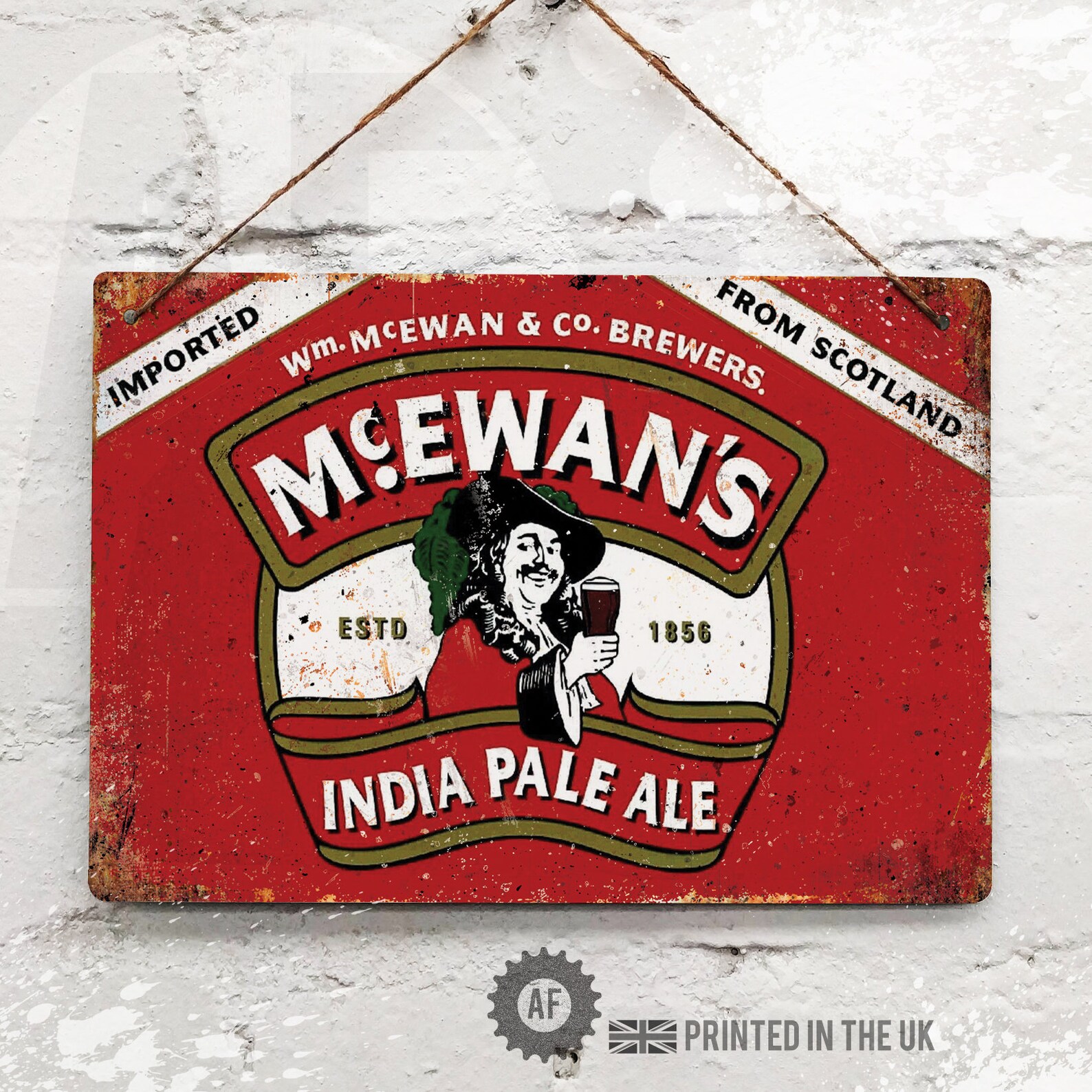 Mcewan's Pale Ale Metal Sign Cocktail Lager Beer Pub Perfect for Shed ...