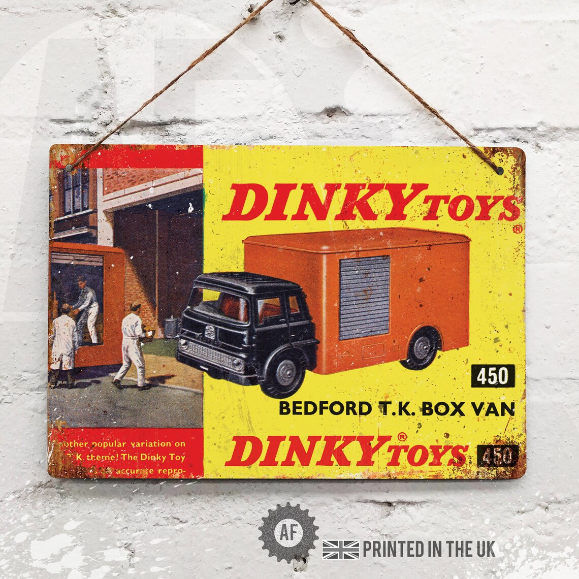 Box Van Bedford Dinky Toys Logo Metal Sign Lager Beer Pub Perfect for ...