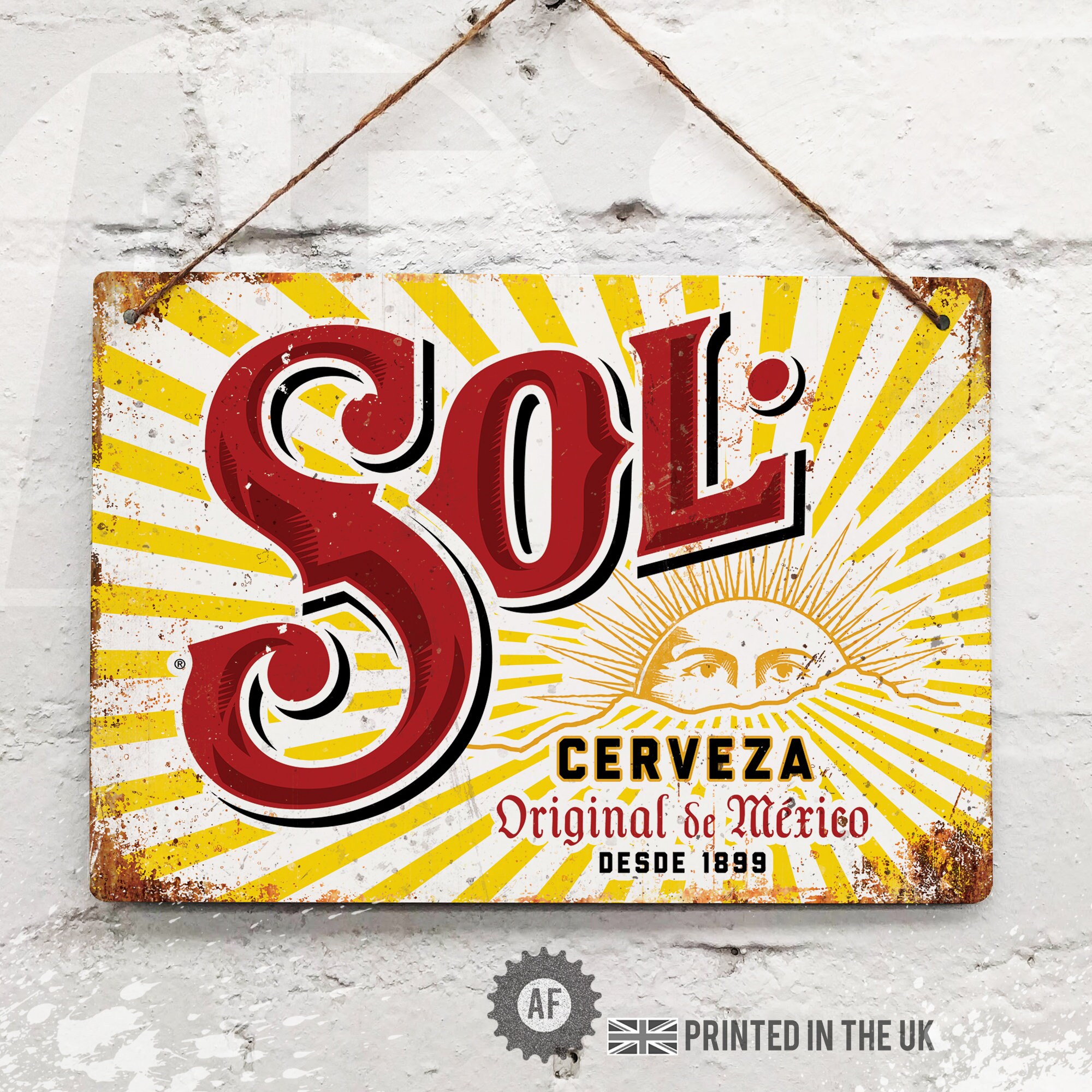 SOL Cervesa Metal Sign Lager Beer Pub Perfect for Shed or - Etsy