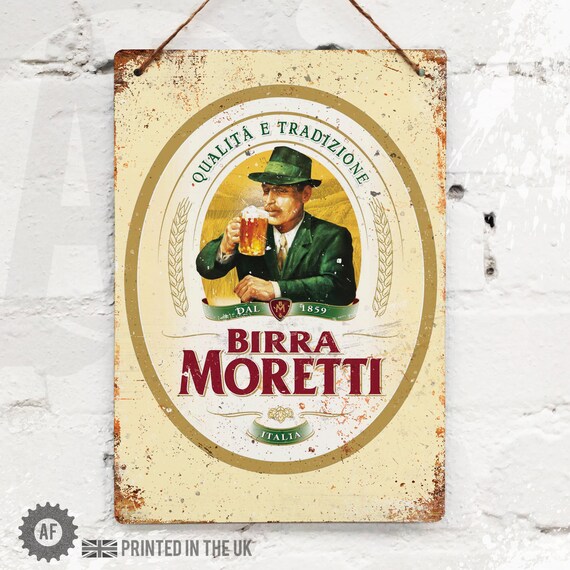 Birra Moretti Metal Sign Lager Beer Pub Perfect for Shed or | Etsy UK