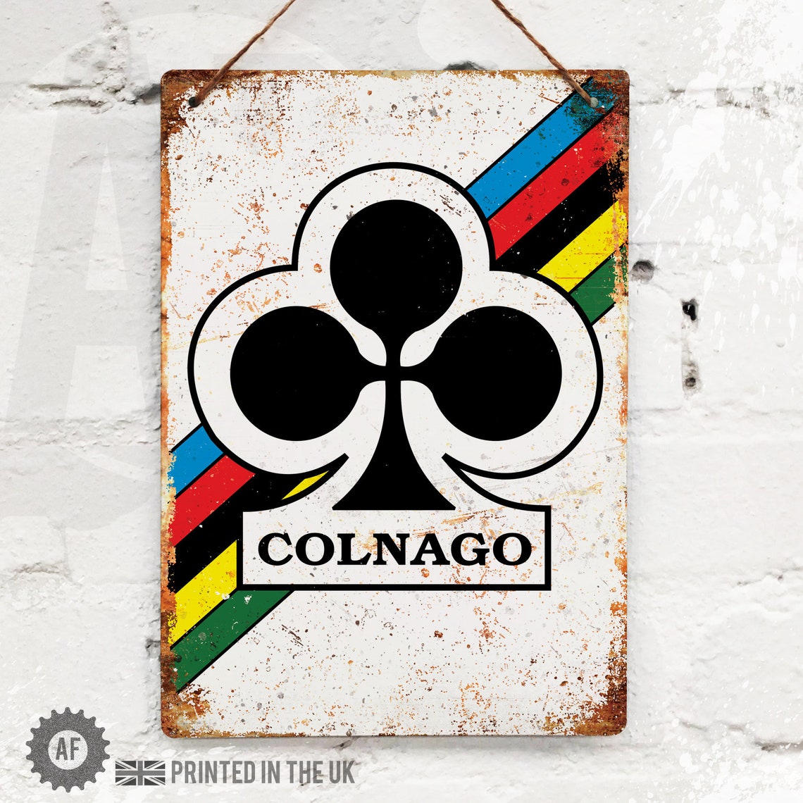 Colnago World Champ Stripes Metal Sign Perfect for Shed / - Etsy UK