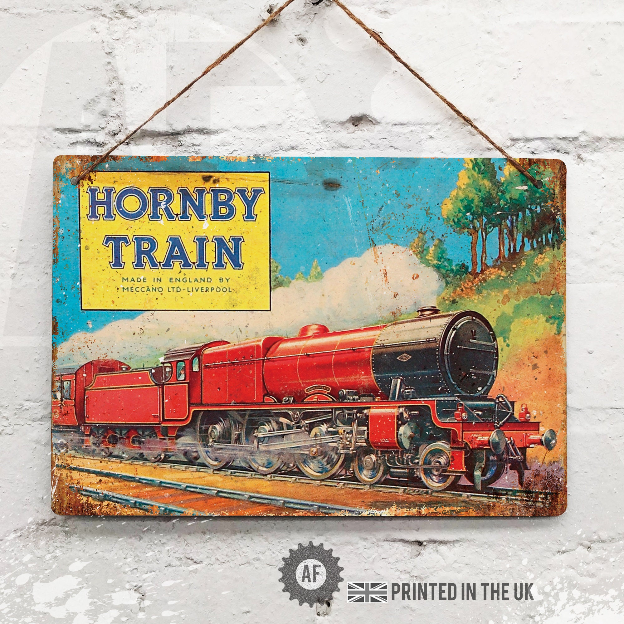Hornby Train Metal Sign Lager Beer Pub Perfect for Shed or - Etsy UK