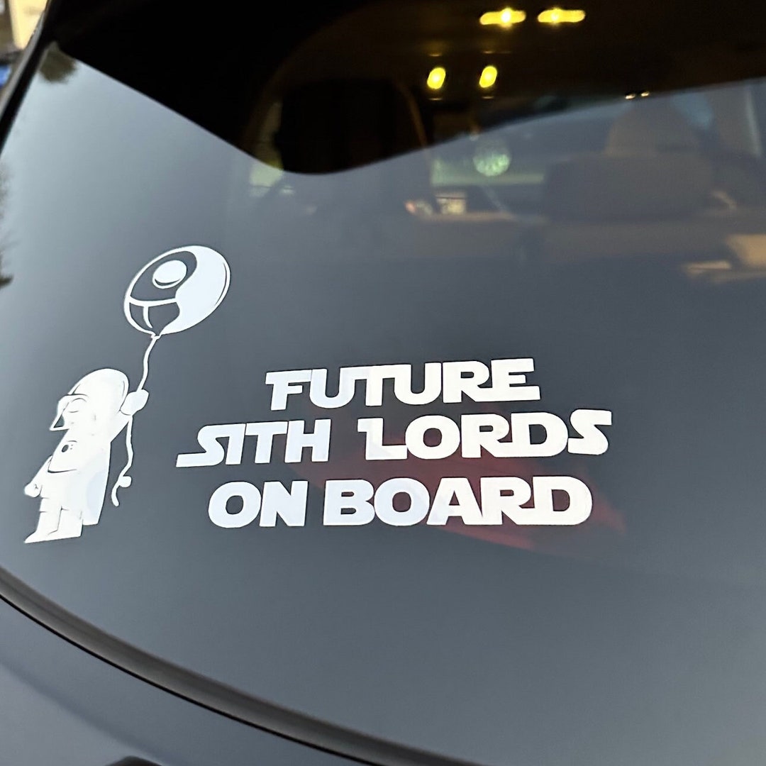 FUTURE SITH LORDS on Board Star Wars Inspired Car Decal Mandalorian ...