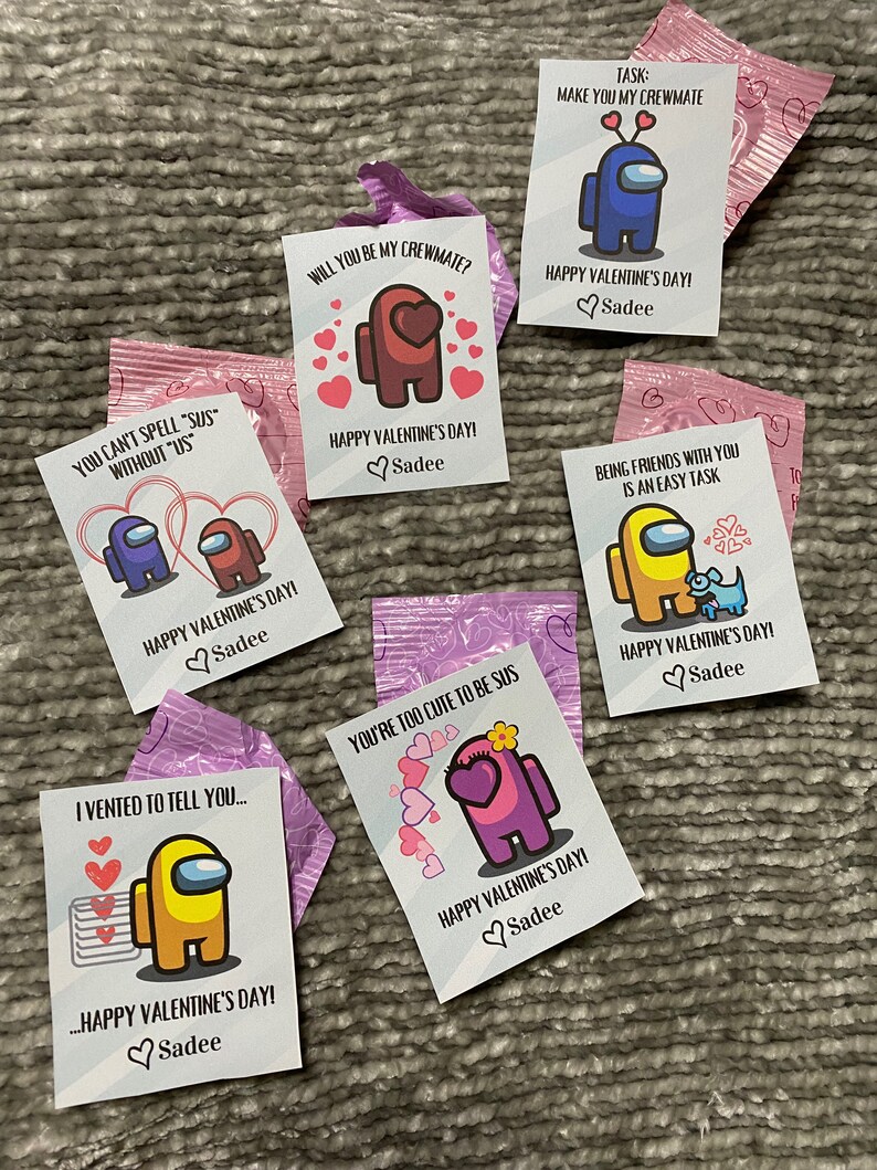 Printable Valentine's Day Cards | Among Us | Astronauts | PDF | Instant ...