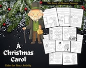 A Christmas Carol Printable Color the Story Activity - Etsy