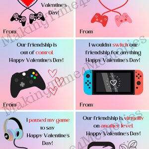 Printable Gamer Valentine's Day Cards | Classroom Valentines | Kids ...