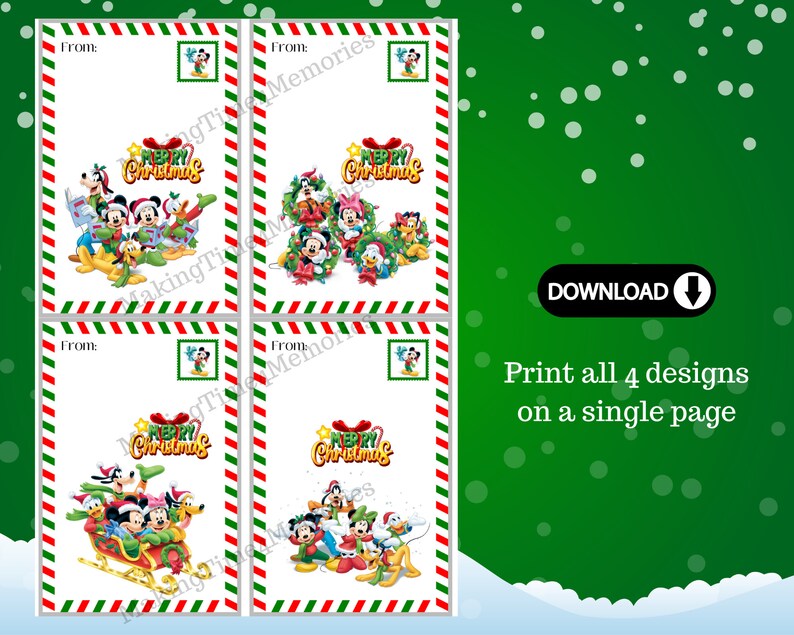 Printable Christmas Postcards | Printable Christmas Cards | Classroom ...