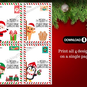 Printable Classroom Christmas Postcards | Printable Christmas Cards ...