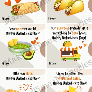 Printable Taco Themed Valentine's Day Cards | Taco Valentines ...