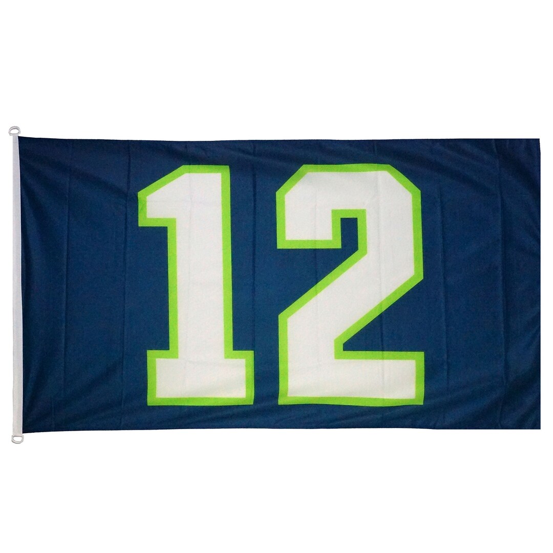 Seattle Seahawks 12th Fan Flag 12 Navy 3x5 Feet - Etsy
