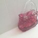 Murano Style Pink Art Glass Purse, Scalloped Edges - Etsy