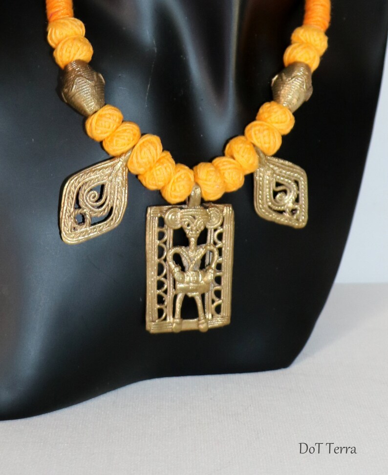 Necklace Set Dokra Necklace Set Necklace With Matching Earrings Artsy ...