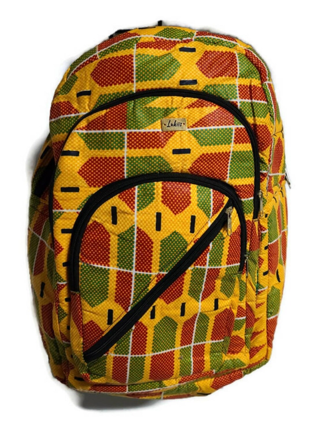 Multi-color African Print Backpack - Etsy