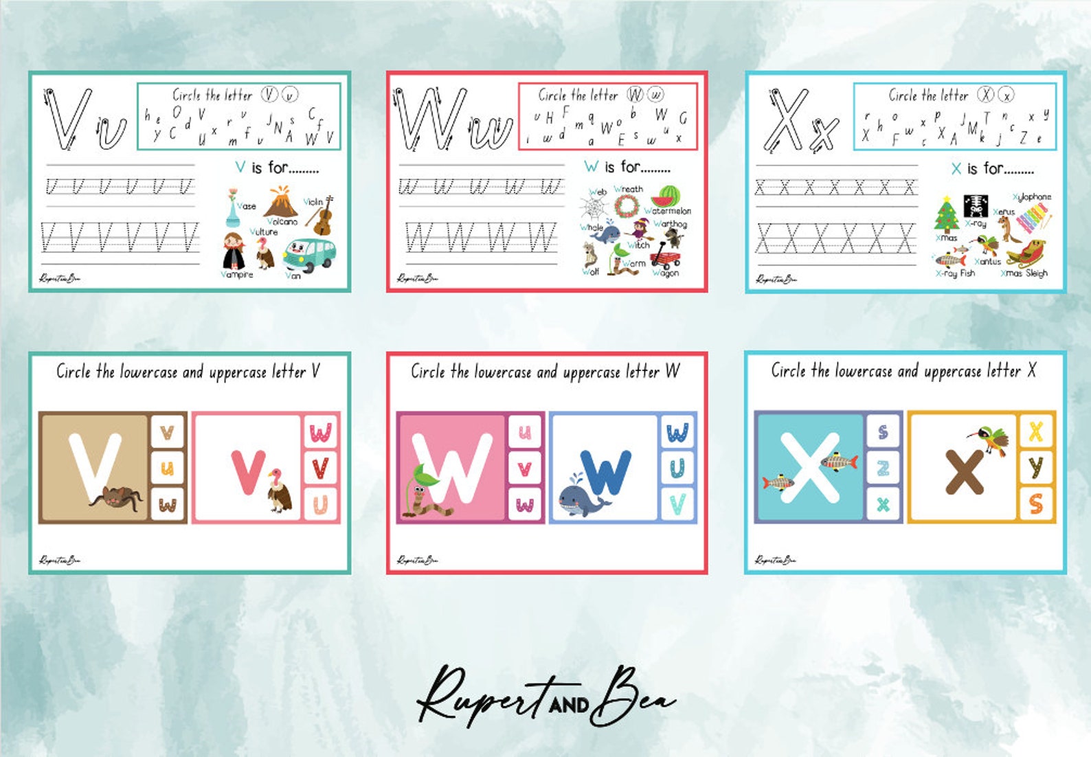 DIY Printable Busy Book Alphabet Pack DIGITAL DOWNLOAD Worksheet 53 ...