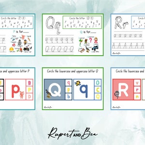 DIY Printable Busy Book Alphabet Pack DIGITAL DOWNLOAD Worksheet (53 ...