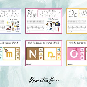 DIY Printable Busy Book Alphabet Pack DIGITAL DOWNLOAD Worksheet (53 ...