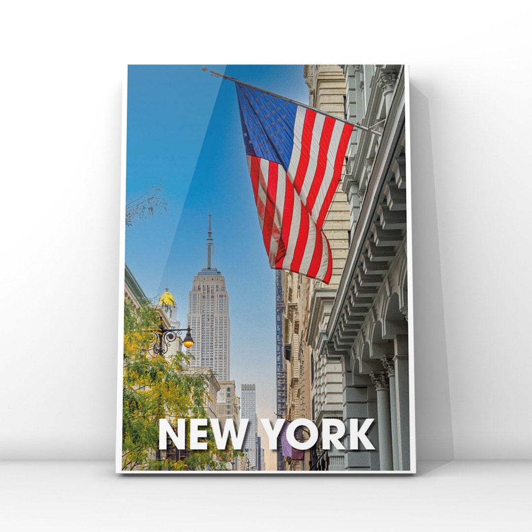 New York Travel Poster - Etsy