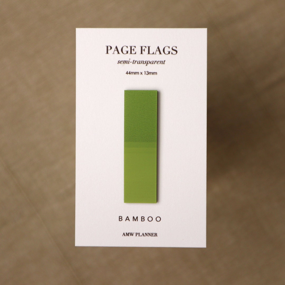 Transparent Page Flags | BAMBOO - Etsy
