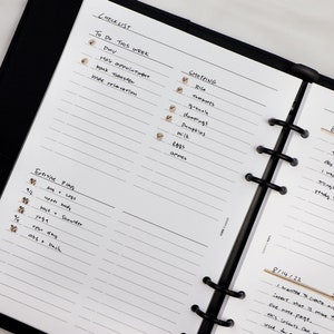 4 Notes on One Page I Printed, Transparent, A5, Half Letter, Personal ...